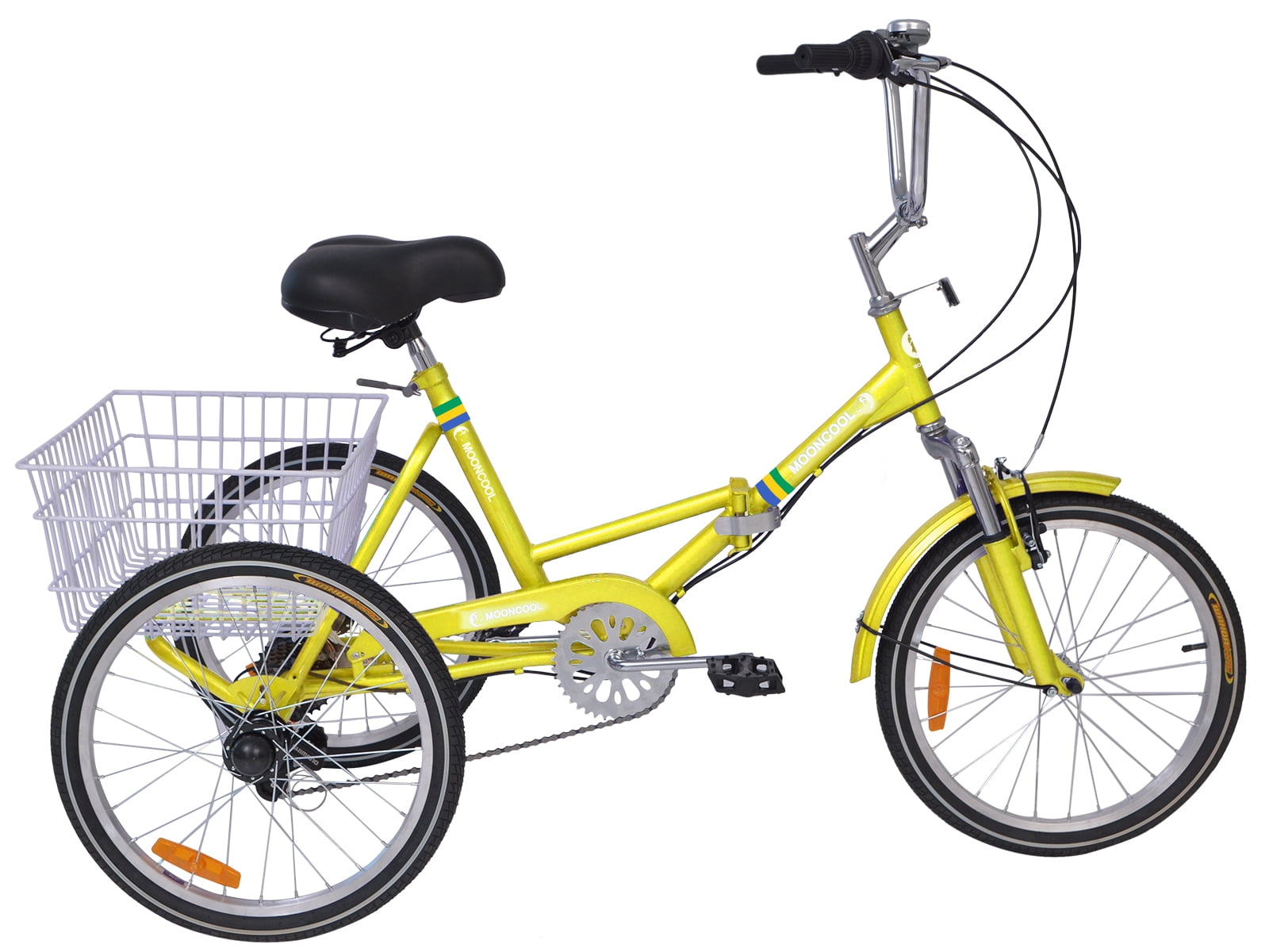 Lilypelle Adult Folding Tricycle with Low Step Through,20/24/26 Inch 7 ...