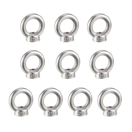Xizioo Set Of 10 Stainless Steel M6 Ring NutSet Of 10 Stainless Steel ...