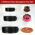Lychee 3Pcs Springform Pan Set: 4"/7"/9" Non-Stick, Leakproof Cake ...
