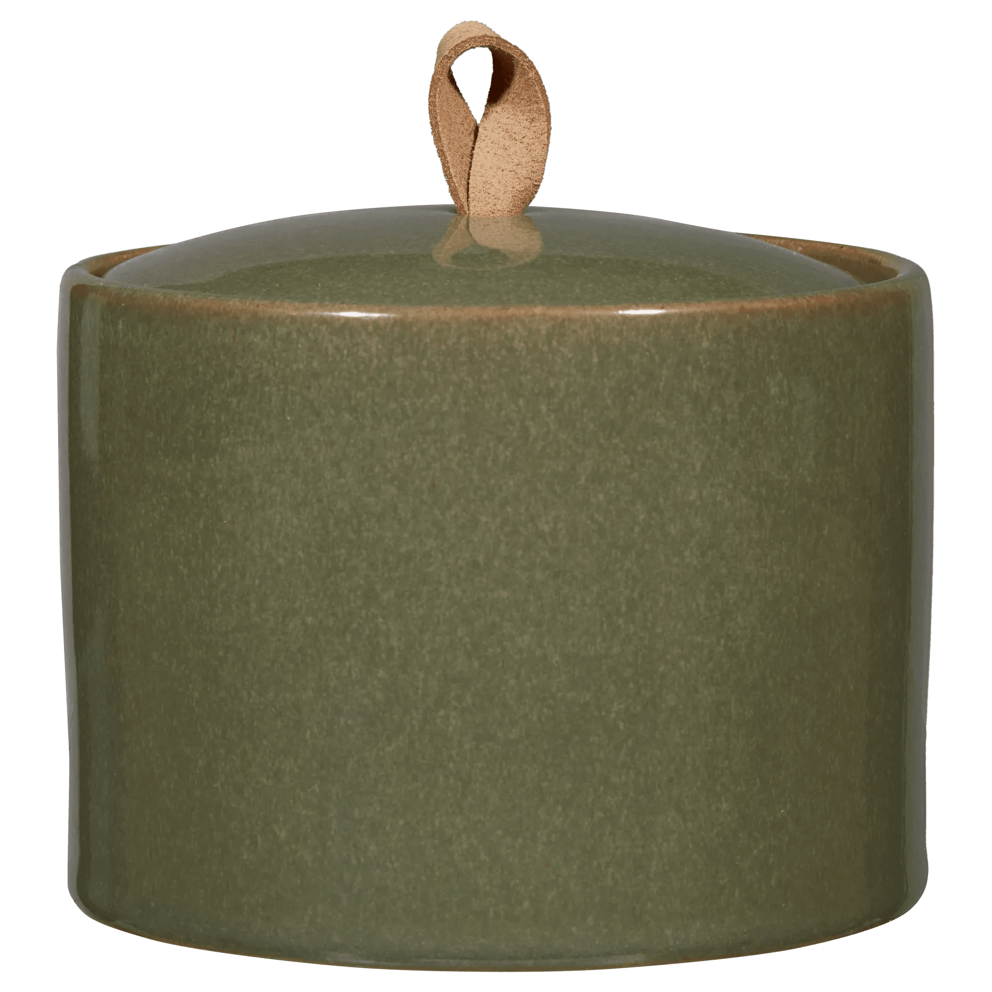 Click here for Bouclair Green Ceramic Jar 4.6 In (11.8 Cm) prices