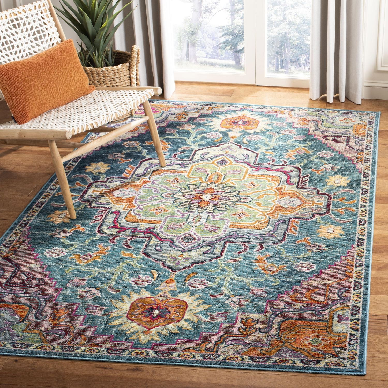 Click here for Safavieh Crystal Debra Floral Area Rug 4 Ft. X 6 F... prices