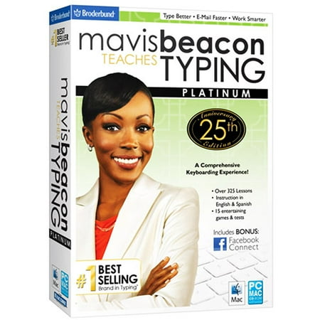 Mavis Beacon Teaches Typing Platinum 25th Anniversary Edition - Box ...