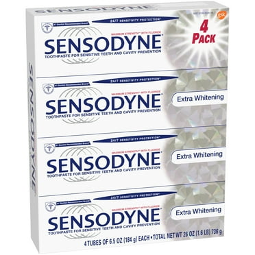 Sensodyne Extra Whitening Sensitive Toothpaste, 4 Oz, 3 Pack - Walmart.com