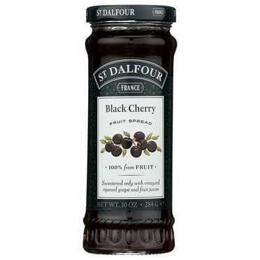 Polaner All Fruit Black Cherry Jam, Spreadable, Fiber-Rich, 10 oz Jar ...