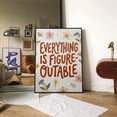 Affixzi Empowering Floral Motivational Poster - Inspirational Quote ...