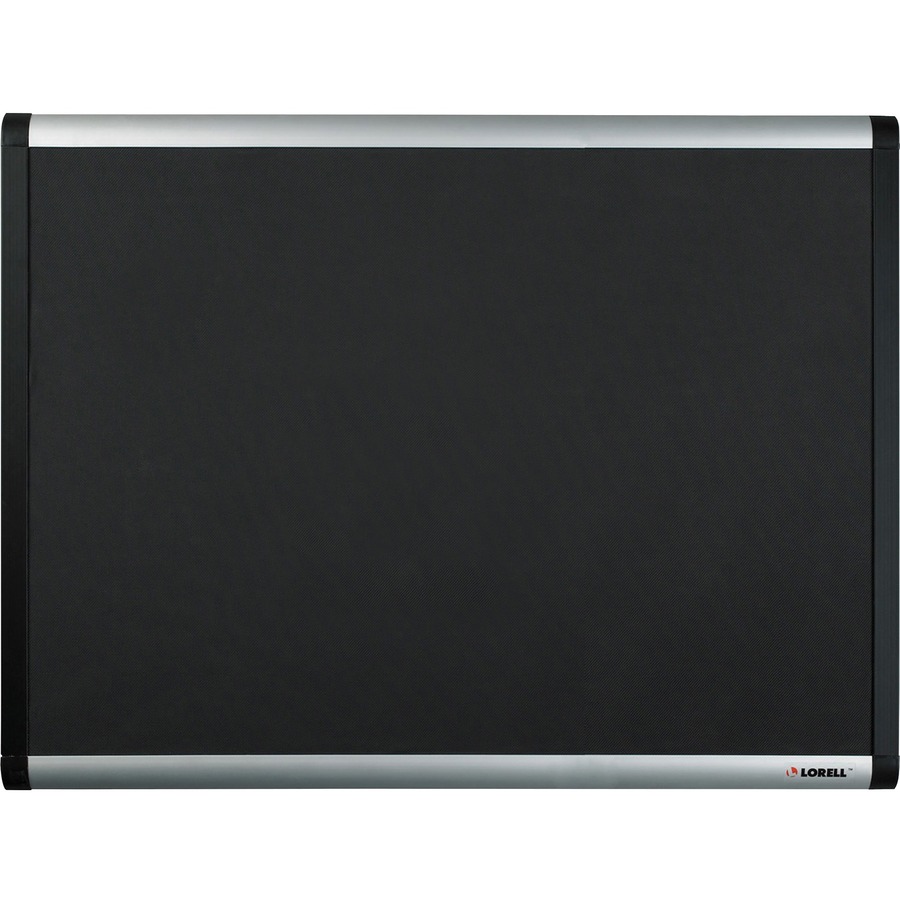 Lorell Black Mesh Fabric Covered Bulletin Boards - 36" Height x 24 ...