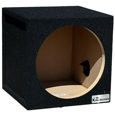 King Boxes S12V 12-In. Single-Speaker Ported Black Carpeted Enclosure - Walmart.com