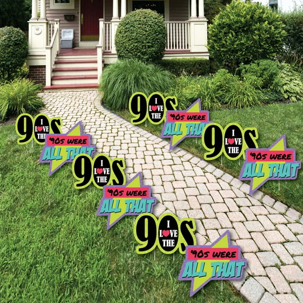 Big Dot of Happiness 90's Throwback - 90s Lawn Decorations - Outdoor ...
