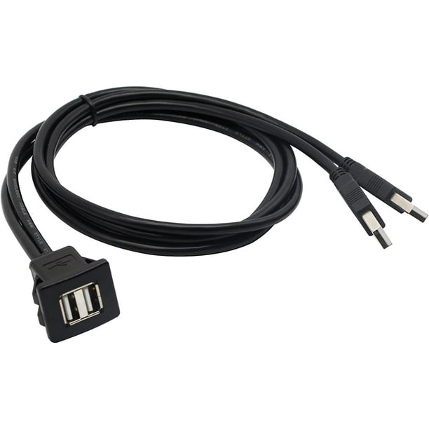 USB Panel Flush Mount Cable, USB 2.0 Extension Panel Flush Mount Cable ...