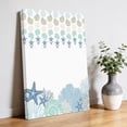 Blue Sea Canvas Wall Art for Living Room, Nautical Ocean Watercolor ...
