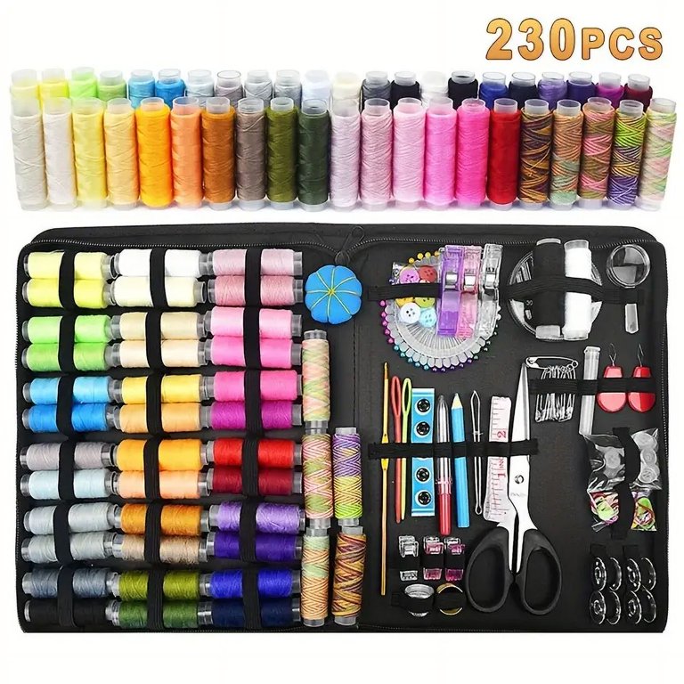 Portable Sewing Kit 18 Pieces Portable Sewing Box Kit Home Travel ...