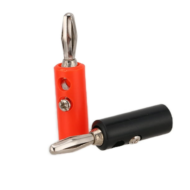 FAGINEY 10Pcs U55 4mm Banana Plug with Fixed Screws Red+Black+Yellow ...