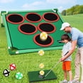 Battle Golf Game Set - Golf Chipping & Cornhole Game for Adults with 20 ...