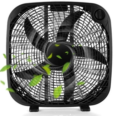 Genesis G20BOX-BLK 20"3 Speed Box Fan with Max Cooling Technology Black ...