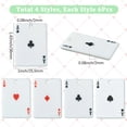 24Pcs 4 Styles Resin Pendants Ace Shape Playing Card Mixed Color 36x25 ...
