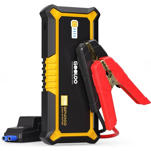 GOOLOO GP4000 Car Jump Starter,4000A Peak 26800mAh 12V Jumper Pack for ...