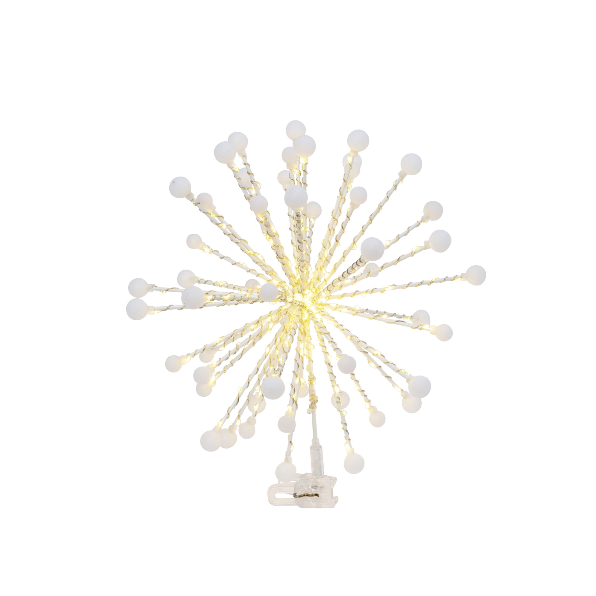 Gerson 13.78-in H Electric LED Lighted Starburst Tree Topper, 200 Warm ...