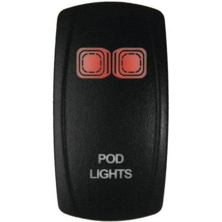 Dragonfire Laser Etch Dual LED Switch, Lights On/Off - Red | Walmart Canada