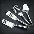 Giunmcul Mini Stainless Steel 9.8-Inch Slotted Spatula Compact ...