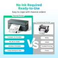Label Printer Desktop Portable Label Printer Compatible with ...