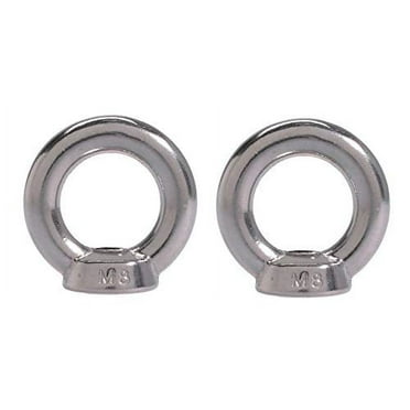 Stainless Steel 316 Round Pad Eye 1/4" 6mm (1.5" 40mm diameter) Marine ...