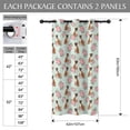 Boxer and Rose Green Pattern Blackout Curtains,Triple Weaved Fabric ...