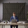 7x5ft Photo Backdrop, Black Yellow Geometric Soft Polyester Backdrop ...