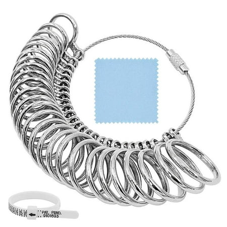Premium Ring Sizer Measuring Tool Set Metal Ring Measurement Tool, Ring ...
