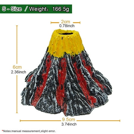 Artificial Volcano Ornaments Oxygen Pump Air Bubbler Stone Kit ...