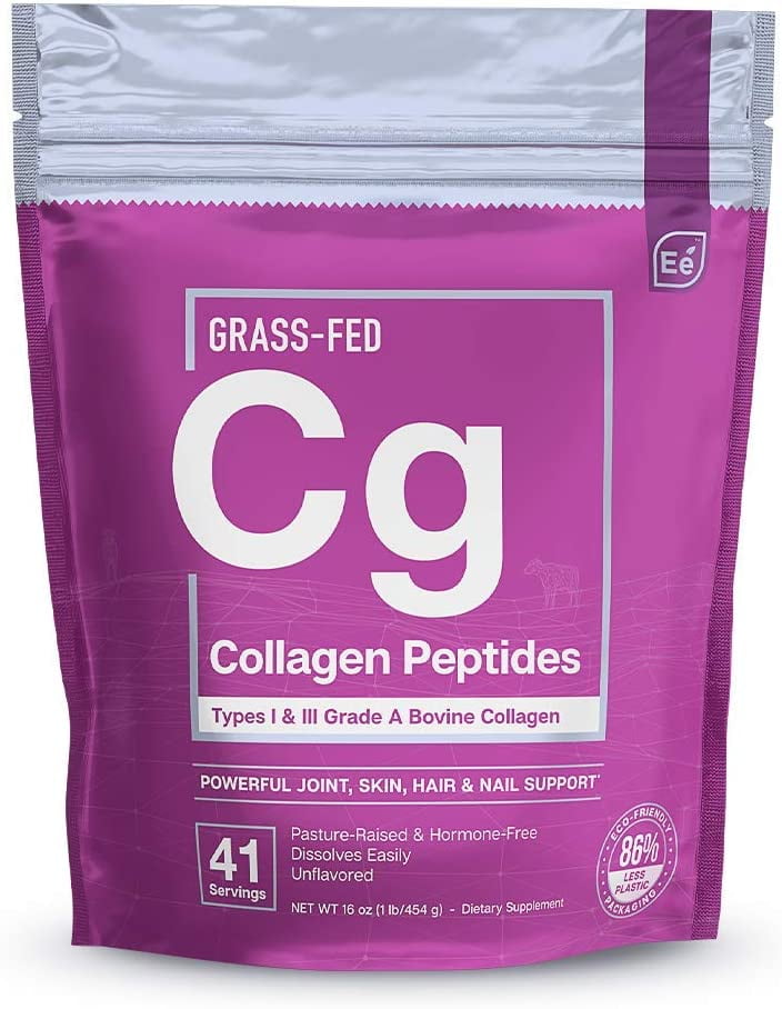 Essential elements Collagen Peptides Powder - Unflavored, Grass-Fed ...