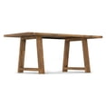 Simpli Home Whitley 72 inch x 36 inch Rectangle Modern Farmhouse Dining ...