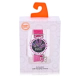 Wonder Nation Pink Glitter Butterfly LCD Watch, Silicone Strap ...