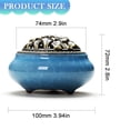 Dienrx Ceramic Incense Burner With Sandalwood Holder, Aromatherapy Oil ...