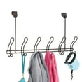 Mainstays Classico Over-The-Door Coat Rack with 6 Hooks, Bronze, Metal ...