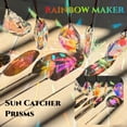 5Pcs 3-inch Crystal Sun Catcher Prisms for Windows Garden Patio,AB ...
