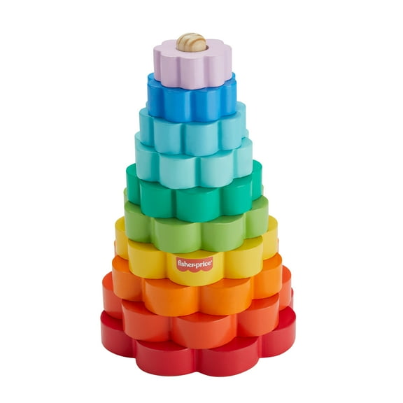 Fisher-Price Baby Stacker - Rock-a-Stack Ring Toy with Roly-Poly Base ...