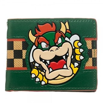 Wallet - Nintendo - Bowser Checker Bi-Fold Anime Gifts New mw0bytsmb ...