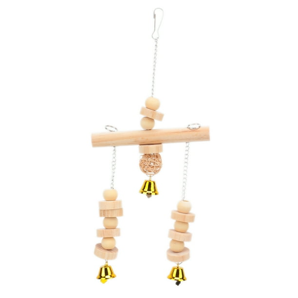 Rdeghly Swing Bells Chew Toy, Oiseau Swing Toy Hanging Swing Bells ...