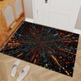 3D Optical Illusion Area Rugs, Neon Line Carpet, Washable Non Slip Low ...