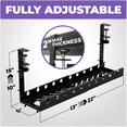 Liquid Stands Extendable Under Desk Cable Management Tray - 22.5