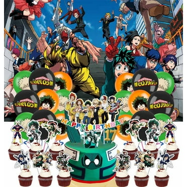 My Hero Academia Anime Birthday Party Supplies Set for Kids, Includes ...