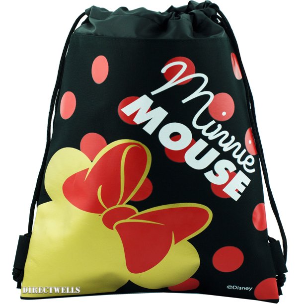 Disney Minnie Mouse Red Bow Drawstring Bag - Walmart.com