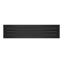 BUILDMART - 28x6 Modern AC Vent Cover - Decorative Black Aluminum Air ...