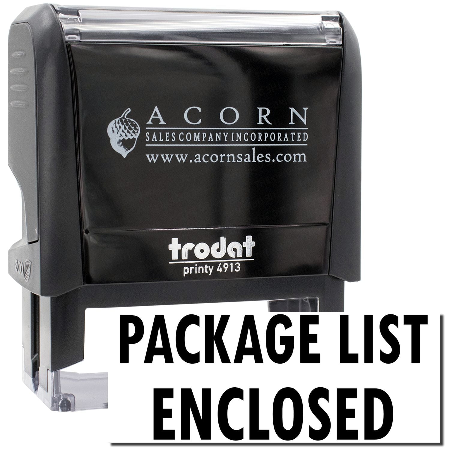 Large Self-Inking Package List Enclosed Stamp, Trodat Printy 4913 ...