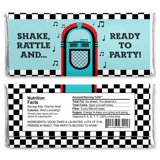 Big Dot of Happiness 50's Sock Hop - Candy Bar Wrapper 1950s Rock N ...