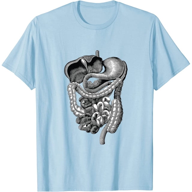 Human Internal Organs Liver Intestine Stomach Body Anatomy T-Shirt ...