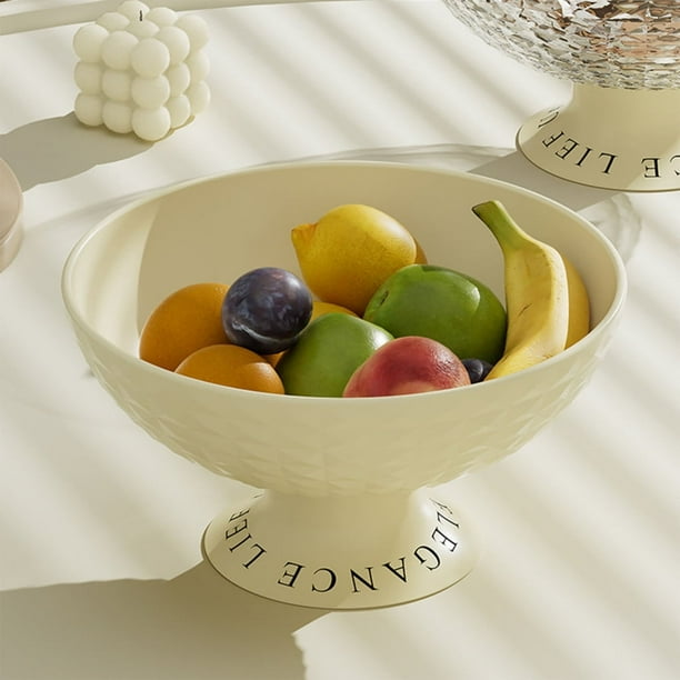 Fruit Bowls with Draining Holes Fruit Bowl with Removable Pedestal for ...