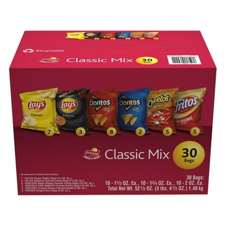 UPC 028400062411 - Frito Lay Classic Mix, Variety Pack, 30 Count ...