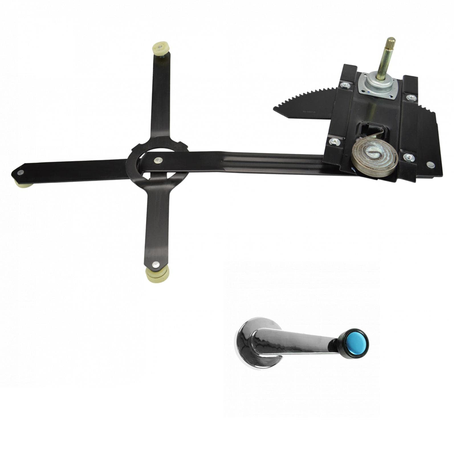 TRQ Front Manual Window Regulator & Crank Handle Kit LH for GM Truck ...