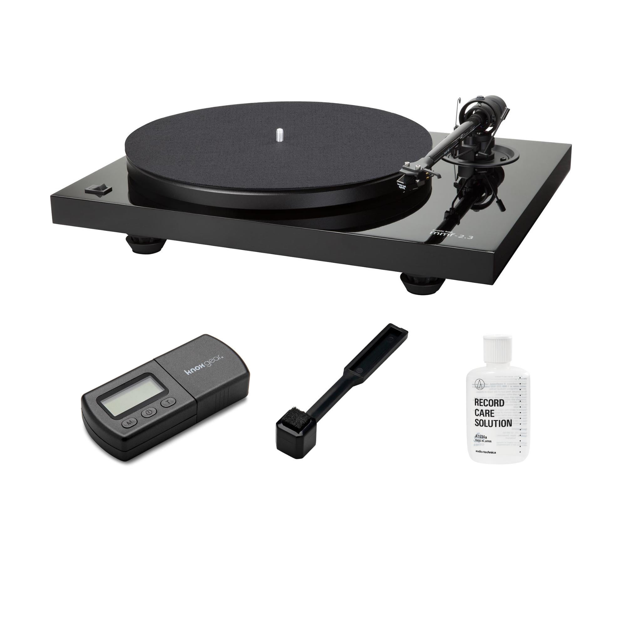 Music Hall MMF-2.3 Turntable with Gear Vinyl Record Care System Package ...
